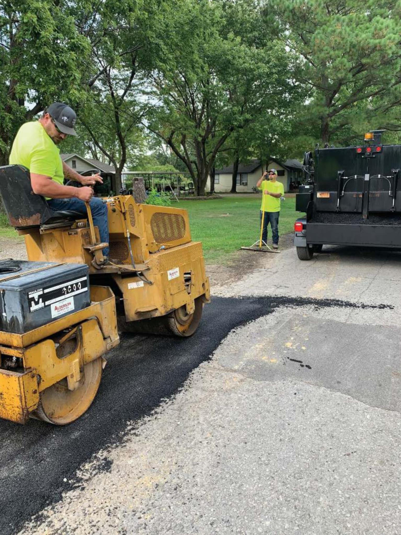 Pothole filling frenzy - Eufaula Indian Journal