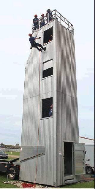 Firefighters learn the ropes of repelling - Eufaula Indian Journal