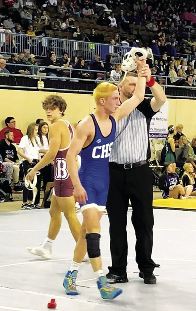 Collett wins third consecutive State Wrestling Championship - Eufaula ...